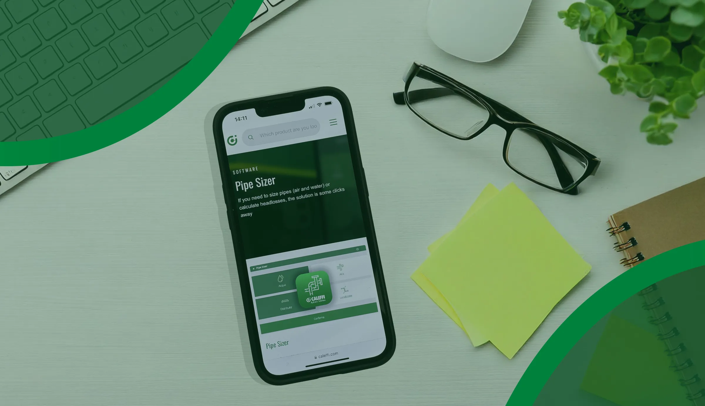 Our Pipe Sizer app has been updated | Caleffi S.p.a.